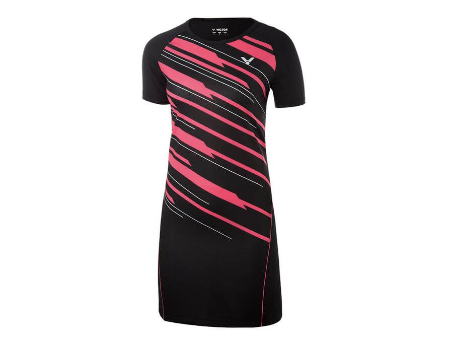 VICTOR Game Series Black Pink Women Badminton Dress - Style and ...